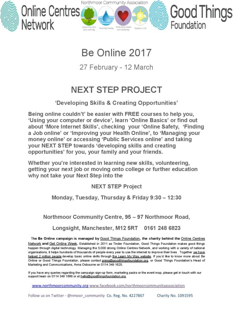 Next Step Project - Northmoor Community Association