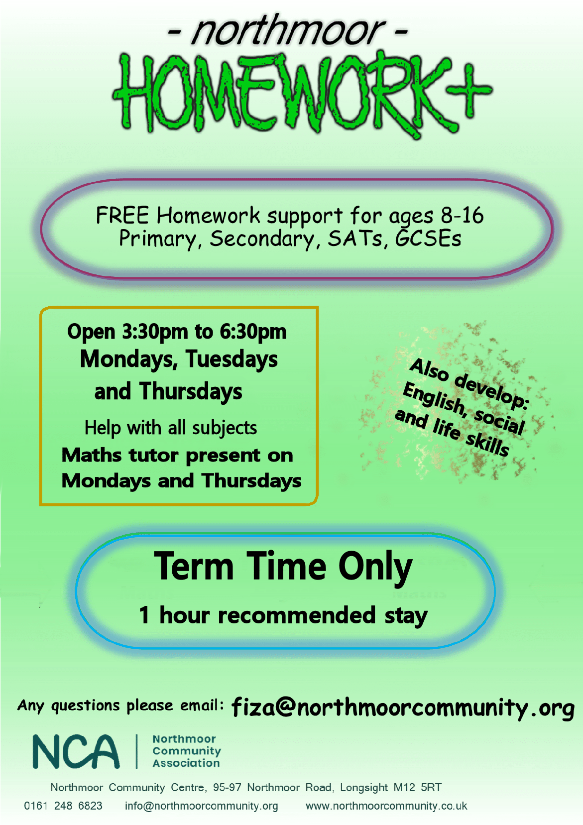 Homework Club Plus - Northmoor Community Association